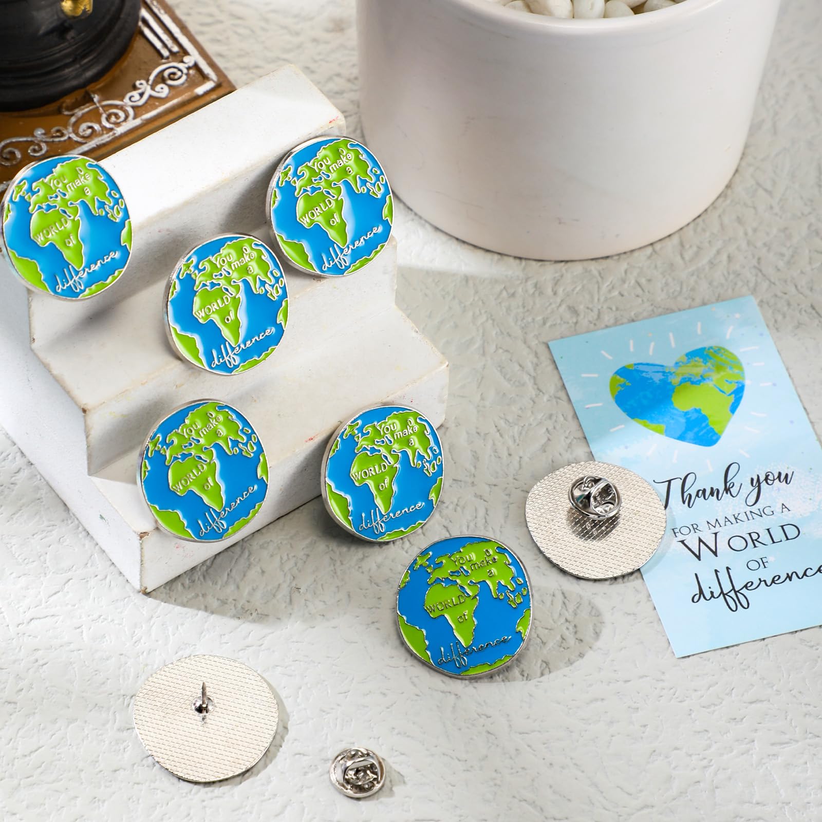 Snapklik.com : 50 Set Earth Appreciation Award Pins Gift Coworker ...