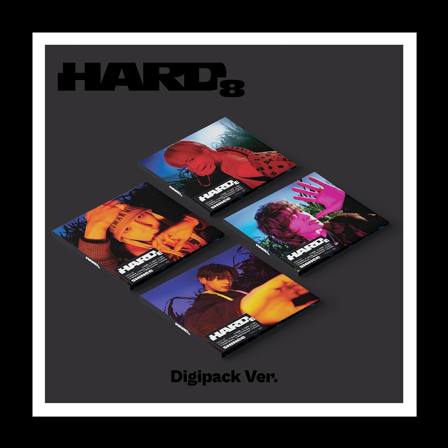 Amazon.com: SHINee HARD 8th Album Digipack KEY Version CD+1p Folded ...