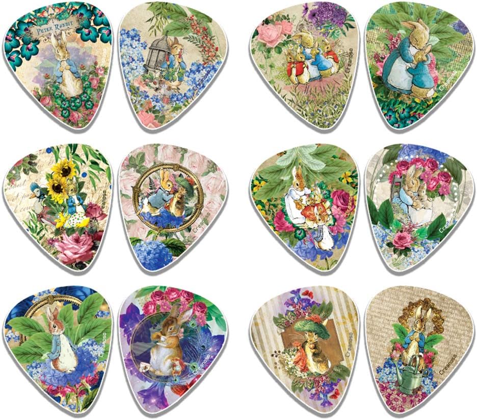 Creanoso Peter Rabbit Guitar Picks (12-Pack) - Stocking Stuffers ...
