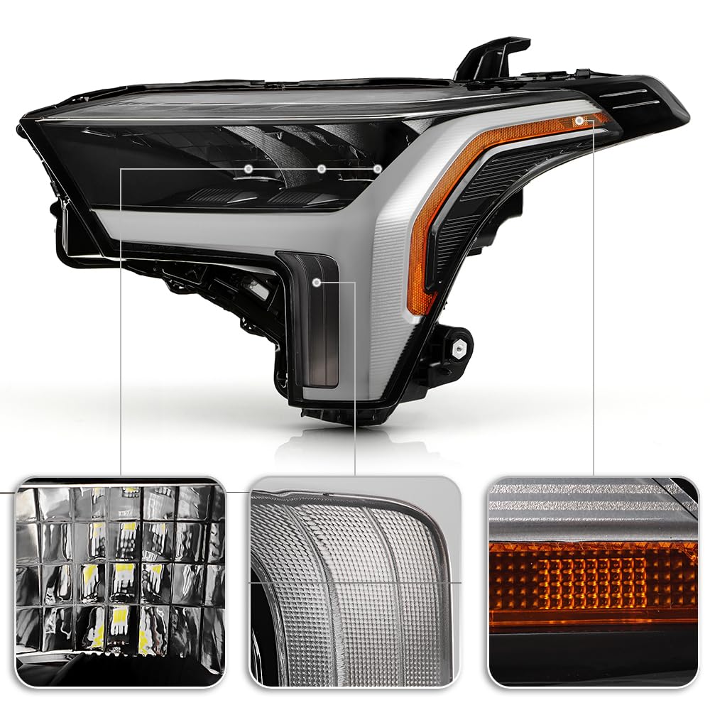 Snapklik.com : For 2022 2023 2024 Toyota Tundra w/Halogen Signal LED ...
