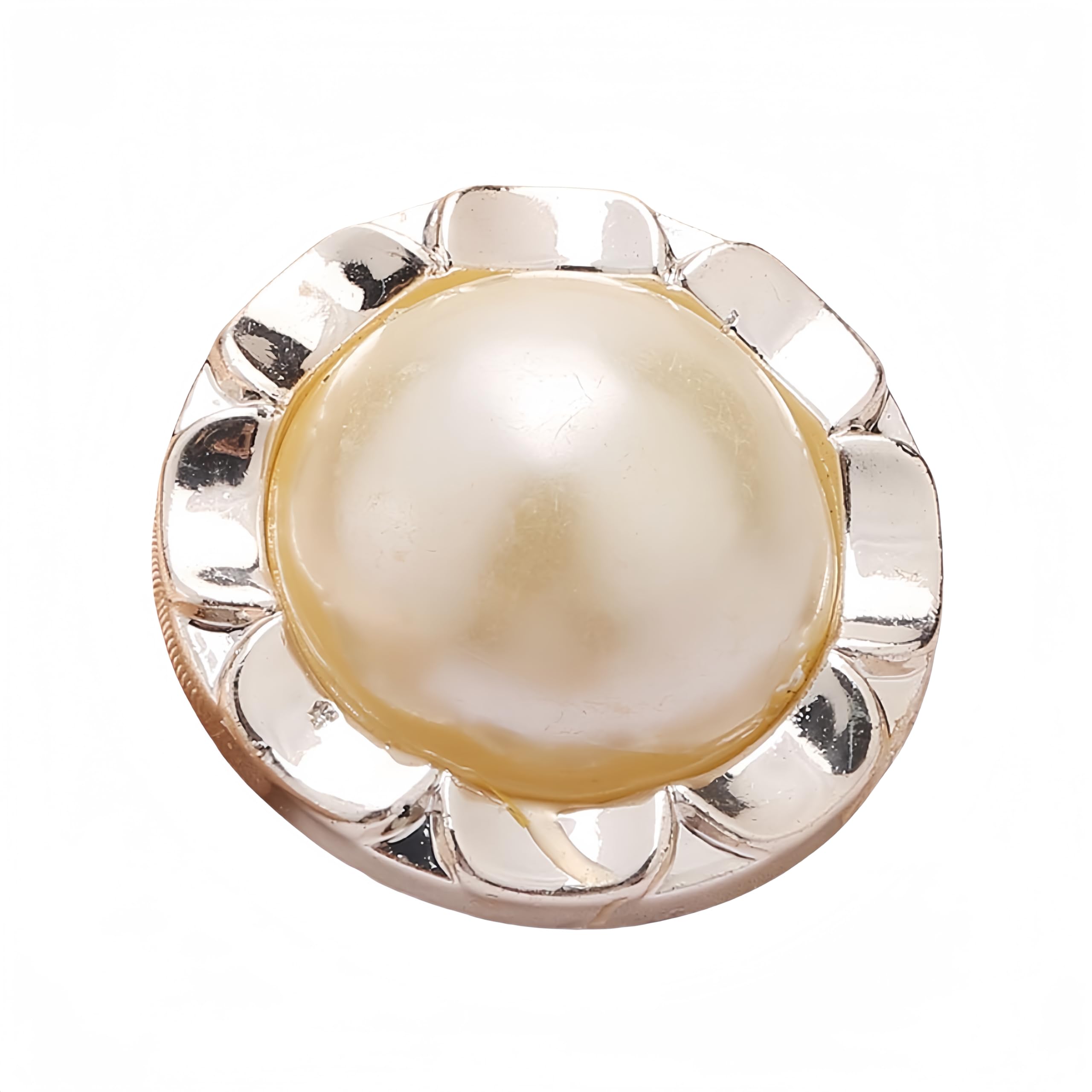 Amazon.com: 5PCS Gold White Pearl Buttons Fastener - Versatile Sewing ...