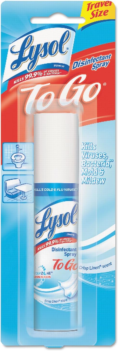 Amazon.com: Lysol To Go Disinfectant Spray, Crisp Linen, Travel Size ...