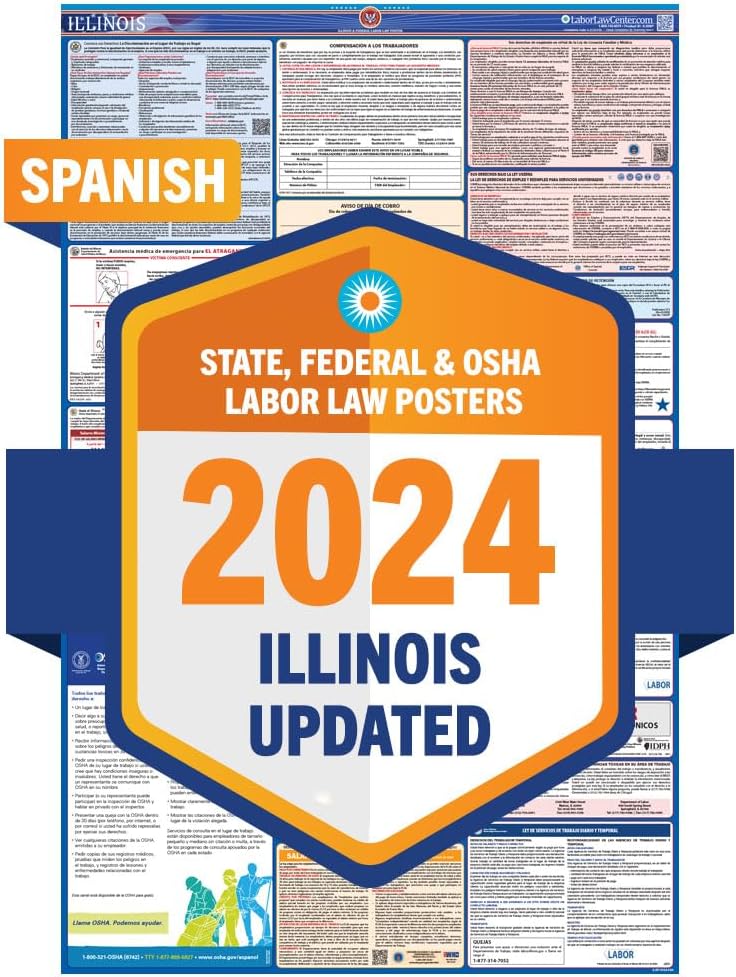 Amazon.com : Illinois Labor Law Poster 2024- State, Federal, OSHA ...