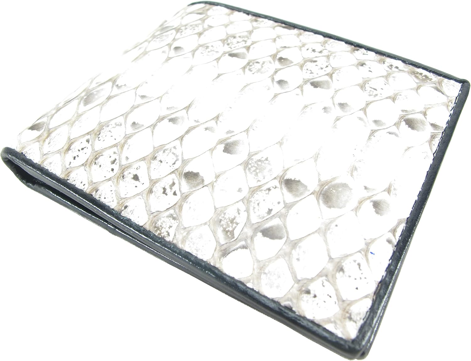 Amazon.com: Pelgio Genuine Python Snake Skin Leather Bifold Wallet ([B1] 6 Card Slots + 2 ID ...