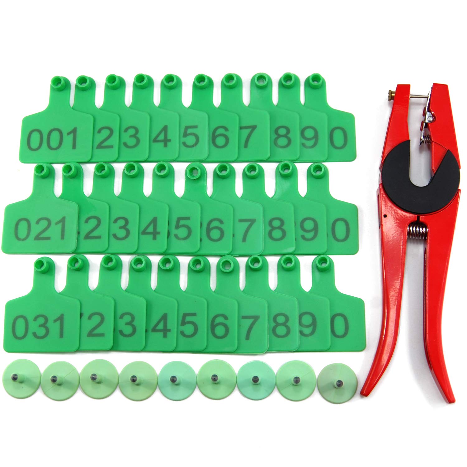 Numbered Farm Livestock Ear Tags for Cow Pig Sheep Cattle ...