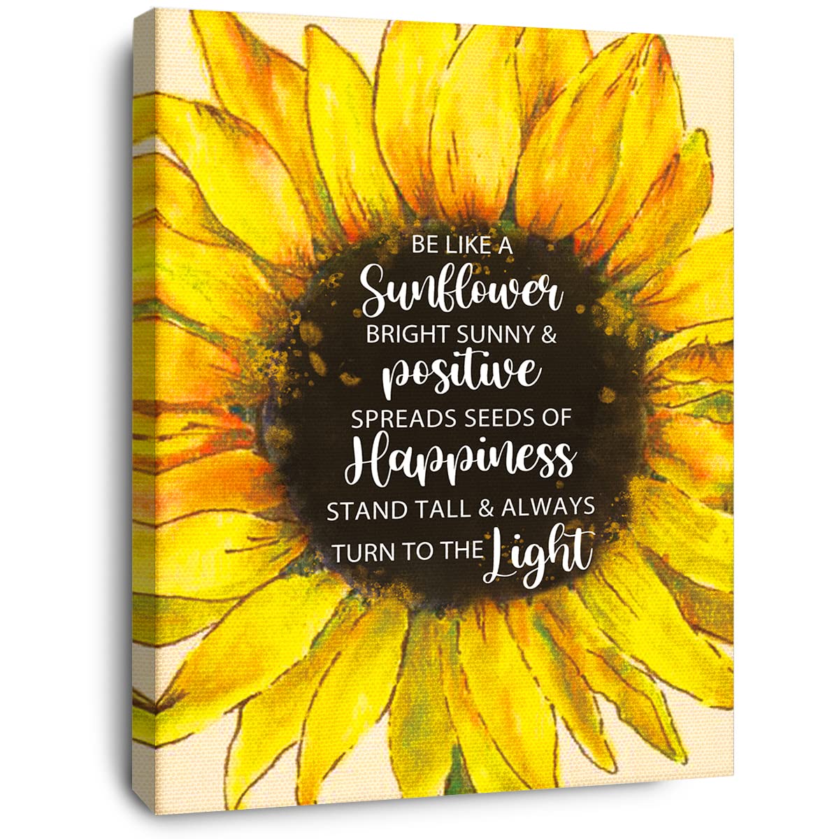Amazon.com: OTINGQD Sunflower Inspirational Wall Decor,Sunflower ...