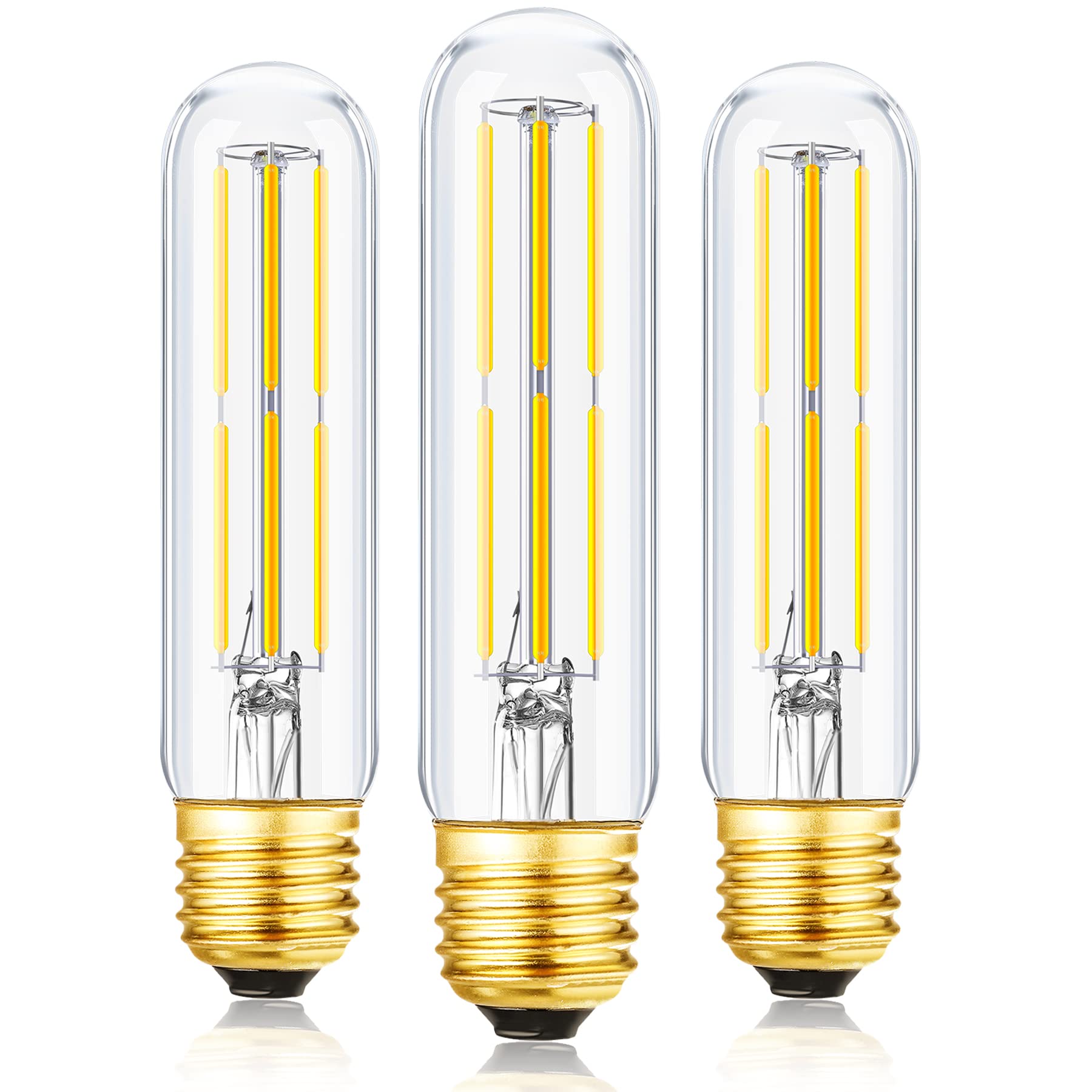 Leools T10 Led Bulb,Dimmable Led Tubular Bulbs 6W,Equivalent 60Watt ...