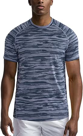 Amazon.com: Zengjo Men's Workout Shirts Short Sleeve,Quick Dry Athletic ...