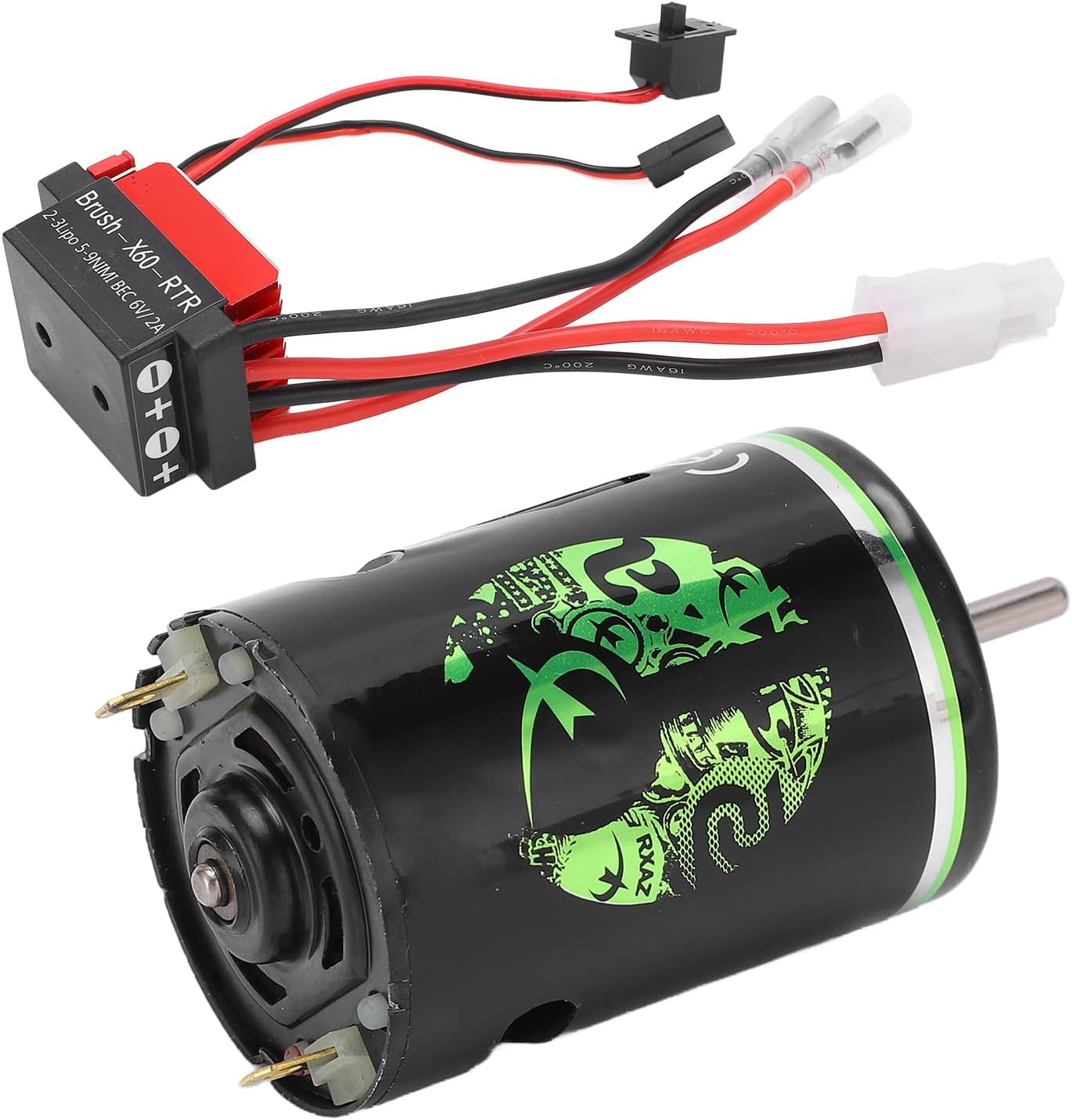 Amazon.com: VGEBY RC Brushed Motor ESC Set, 540 High Torsion Electric ...