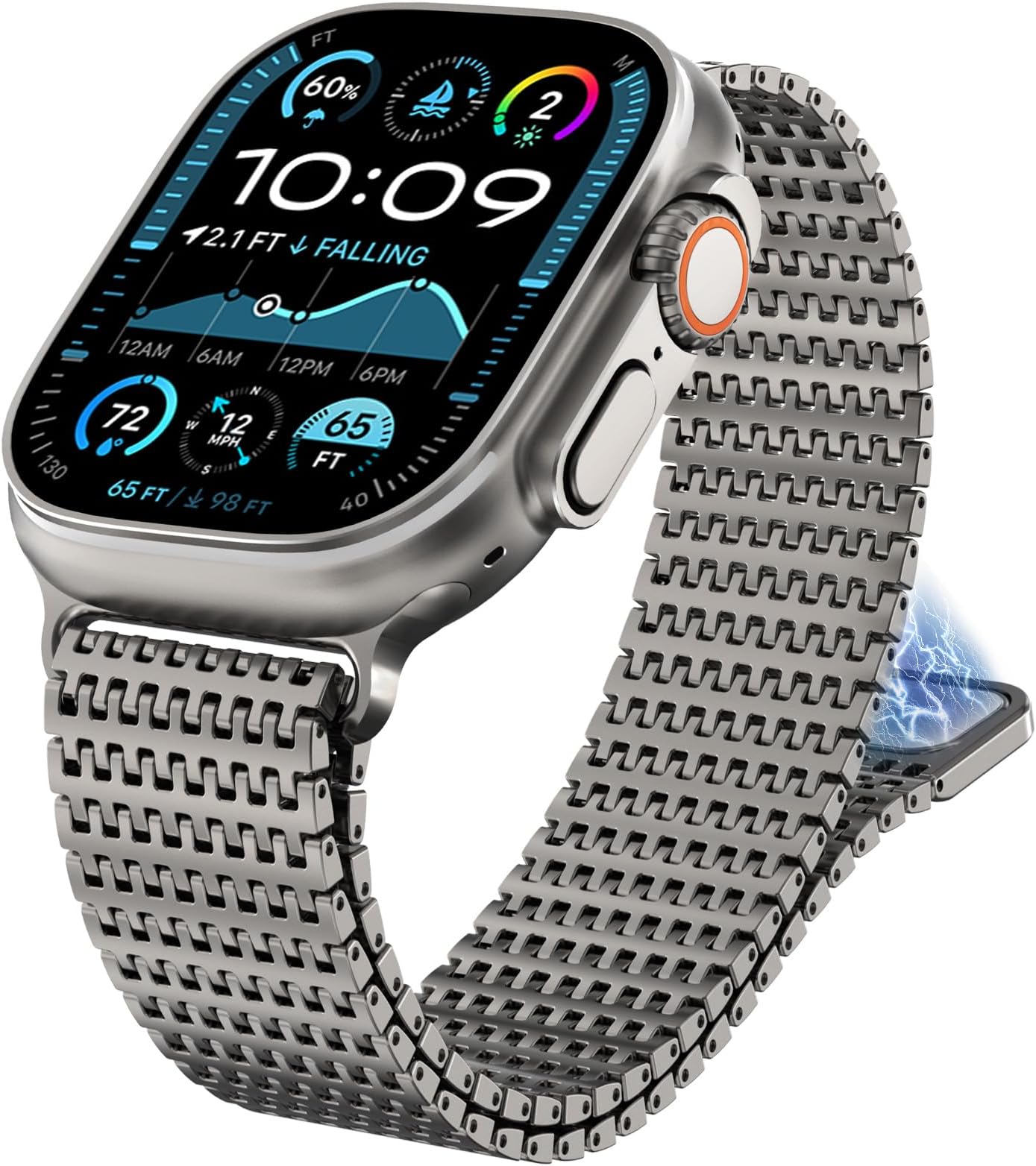 Amazon.com: FULLIFE Design for Apple Watch Band Apple Watch Ultra 2 ...