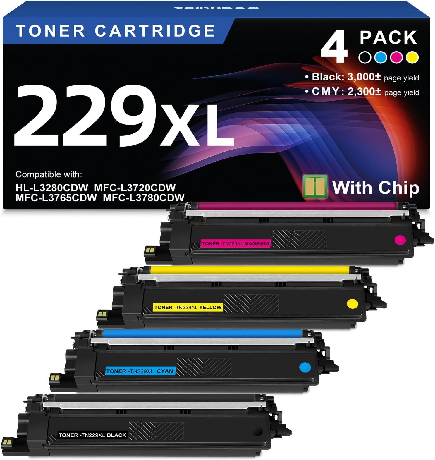 Amazon.com: Brother Genuine TN2294PK Standard Yield 4-Pack Printer ...