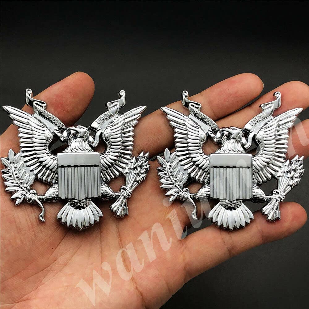 Amazon.com: 2Pack United States Military US Army Metal Car Emblem 3D ...