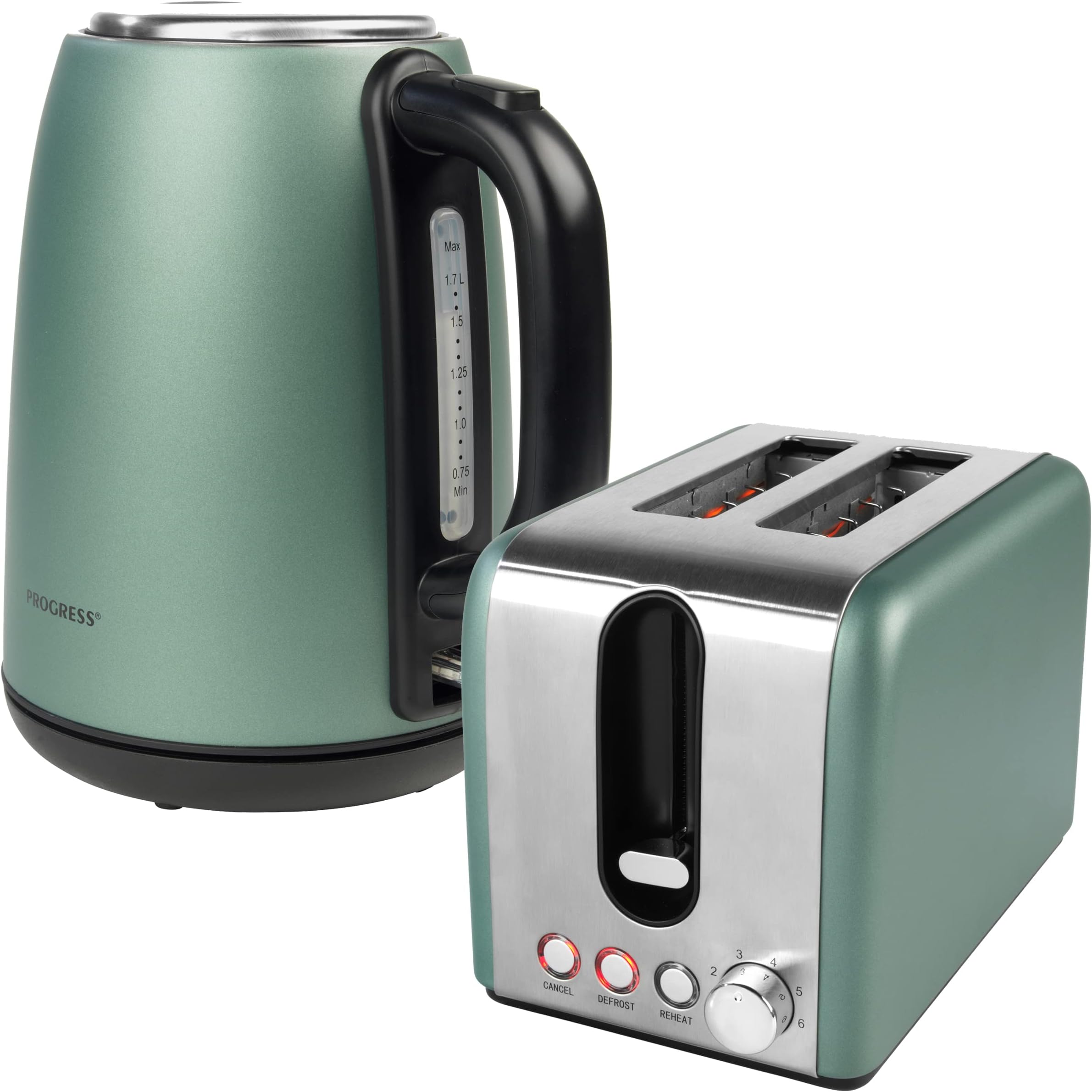 Salter COMBO-8799 Kettle And Toaster Set – Grey 1.7L Fast Boil Kettle ...
