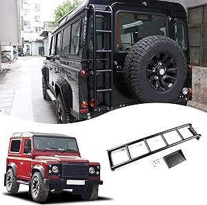 Amazon.com: Tailgate Ladder Compatible with Land Rover Defender 90 110 ...