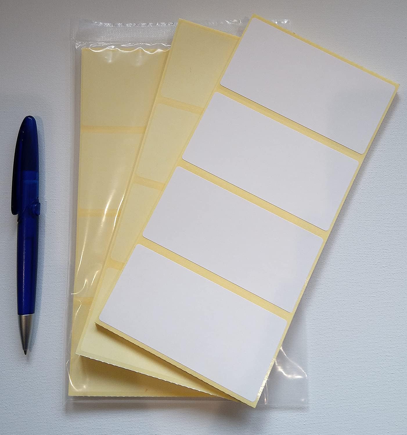 Pack of 96 Plain White, Size 100mmx50mm Sticky Address Labels Stickers ...