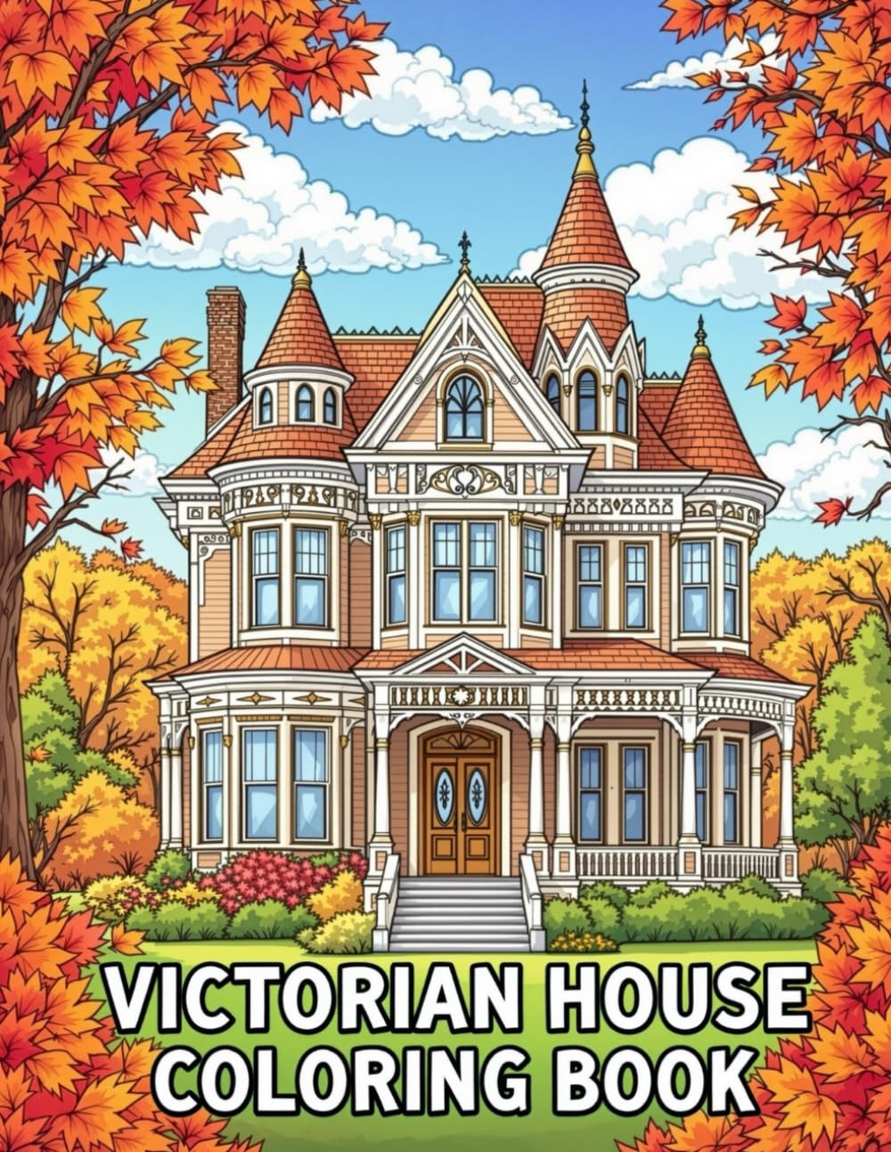Victorian house coloring book for adults: Stunning Victorian Style ...