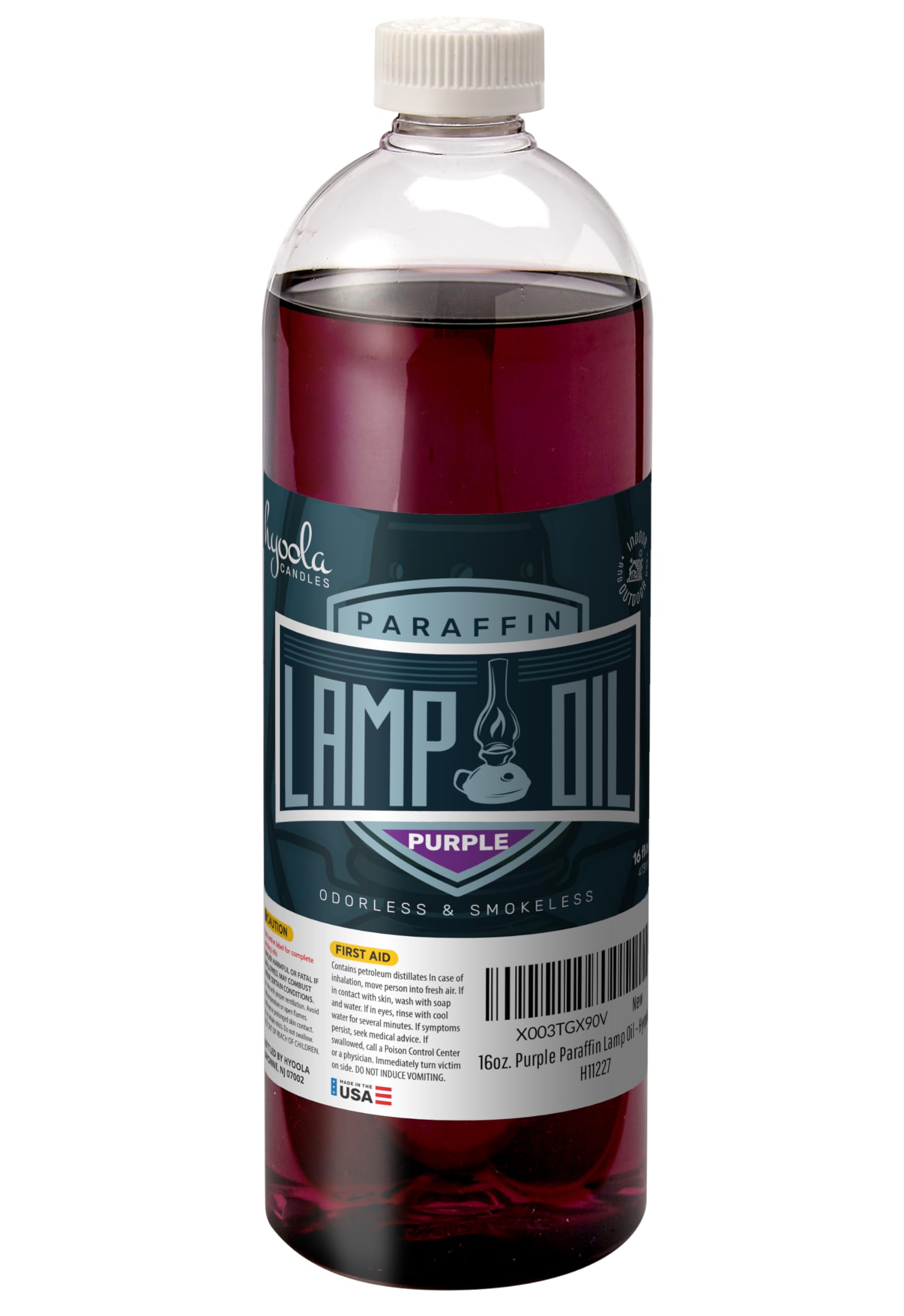 Amazon.com: Hyoola Candles Liquid Paraffin Lamp Oil - Purple Smokeless ...