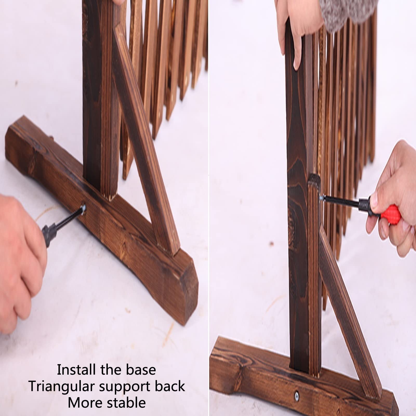 Folding Expanding Fence Extra Wide Retractable Outdoor Dog Gate,