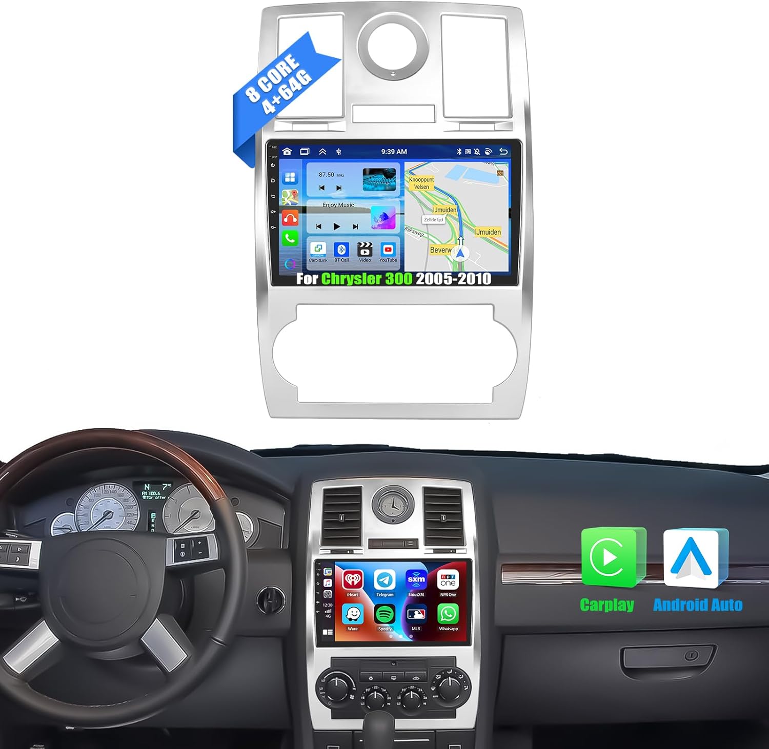 Amazon.com: [8 Core 4G+64G] Android 13 Car Stereo for Chrysler 300 2005 ...