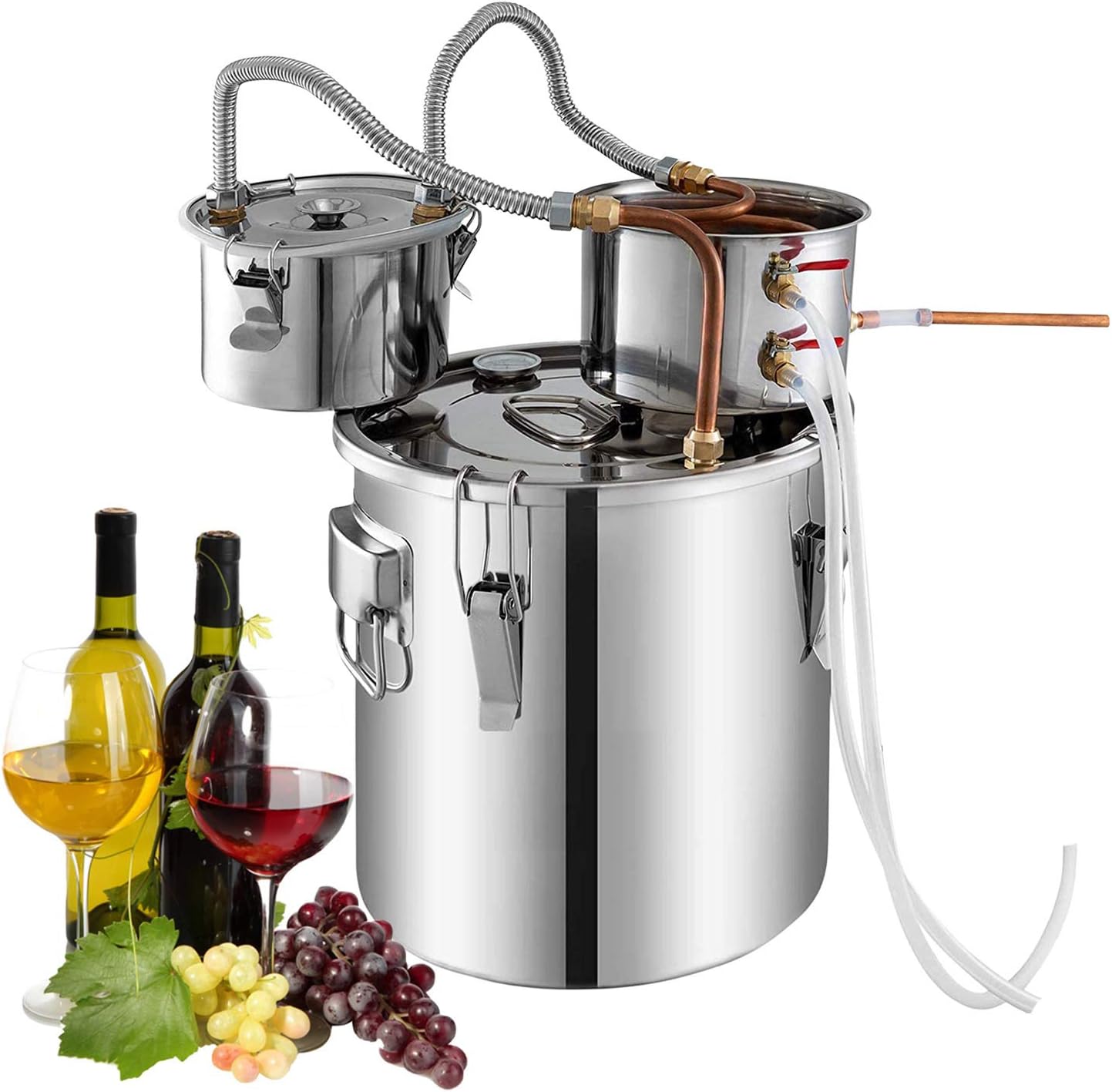 Amazon.com: 20 Gallon Copper Moonshine Still KIT: Home & Kitchen