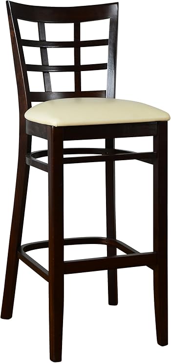 Amazon.com: Beechwood Mountain BSD-17B-W Solid Beech Wood Bar Stool in ...
