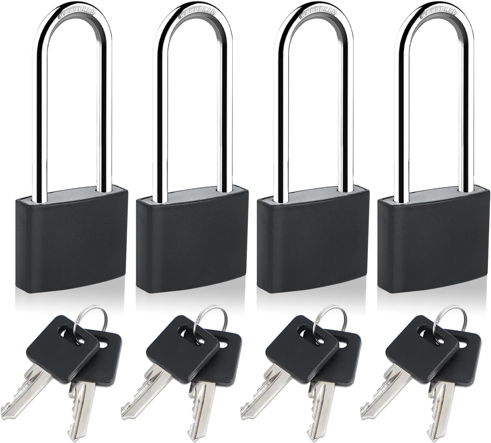 SEPOX® Twins 1-9/16" All-Weather Outdoor Padlocks Keyed Alike, Long ...