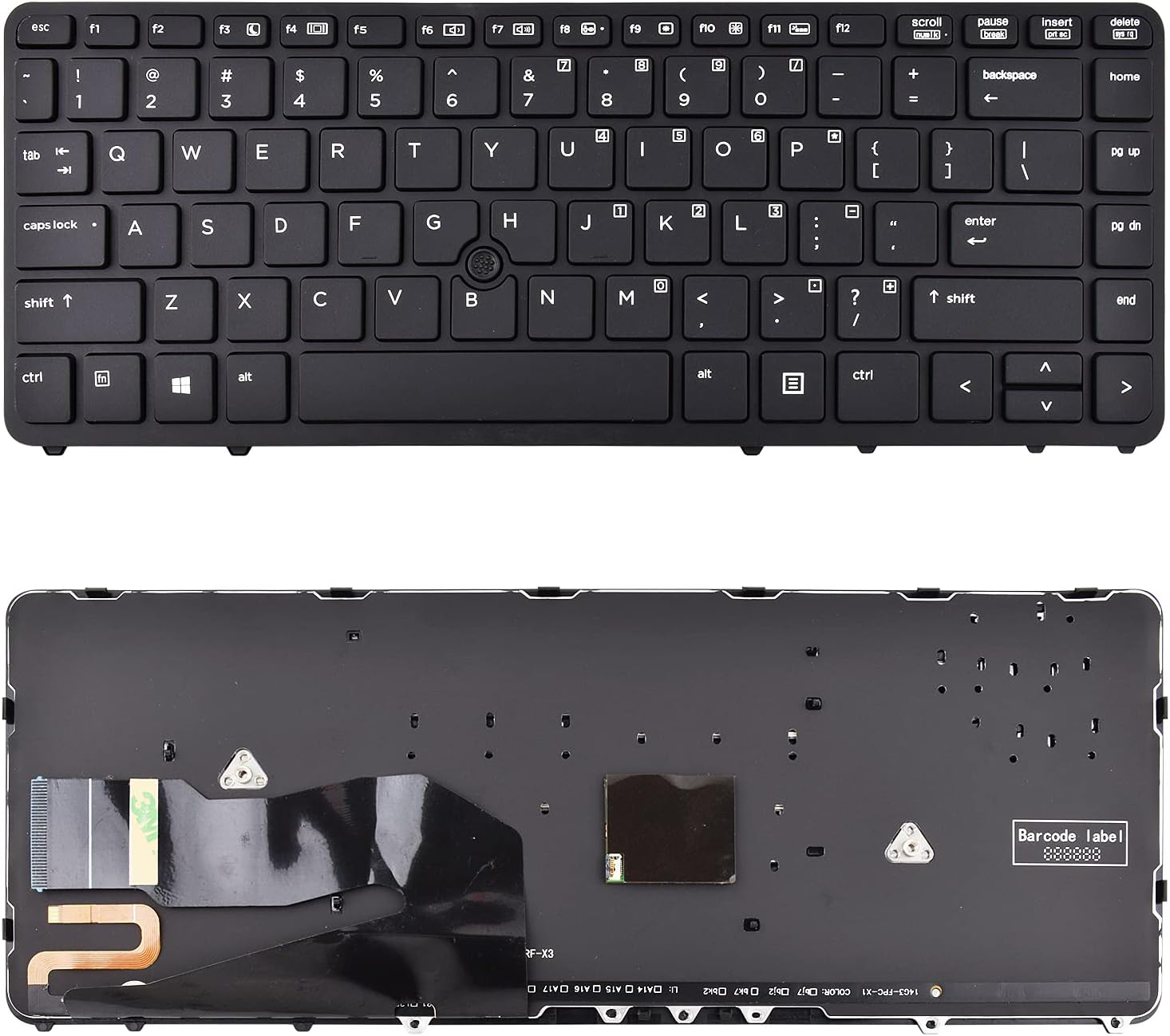 Amazon.com: New Replacement Keyboard Compatible with HP Elitebook 850 ...