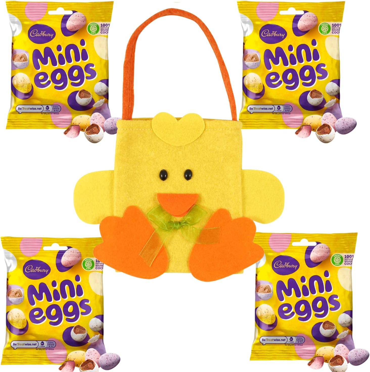 Easter Gifts for Kids Adults Toddlers | 4x Cadburys Mini Eggs 1x Easter ...