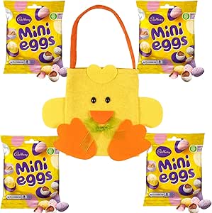 Easter Gifts for Kids Adults Toddlers | 4x Cadburys Mini Eggs 1x Easter ...