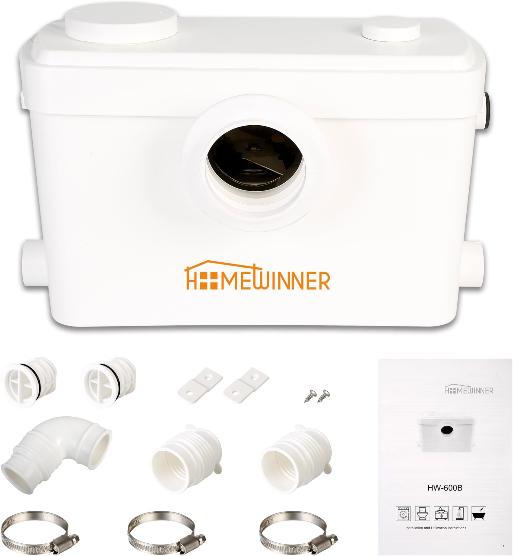 Macerator Pump 600W Toilet Upflush Sewage Grinder Pump System up to 30 ...