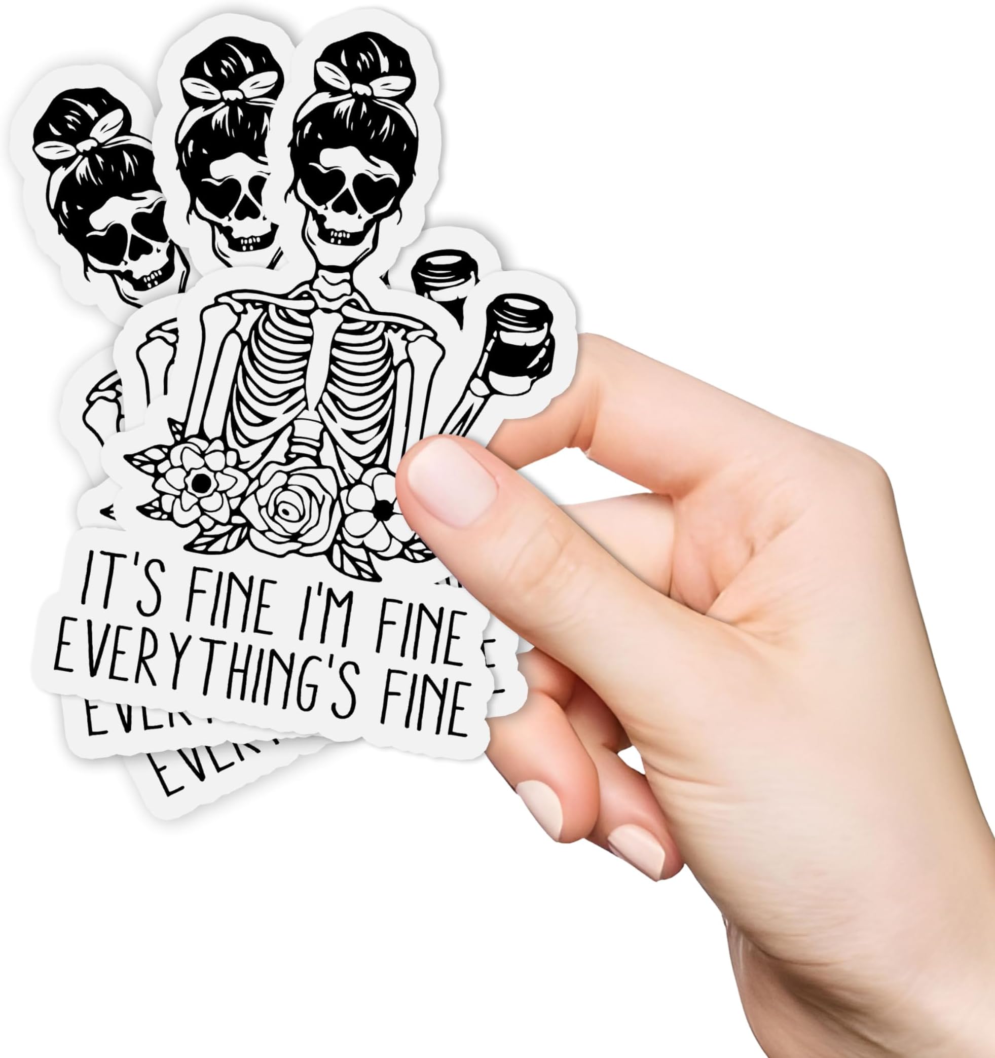 Amazon.com: (3Pcs) It's Fine I'm Fine Everything's Fine Sticker, Cute ...