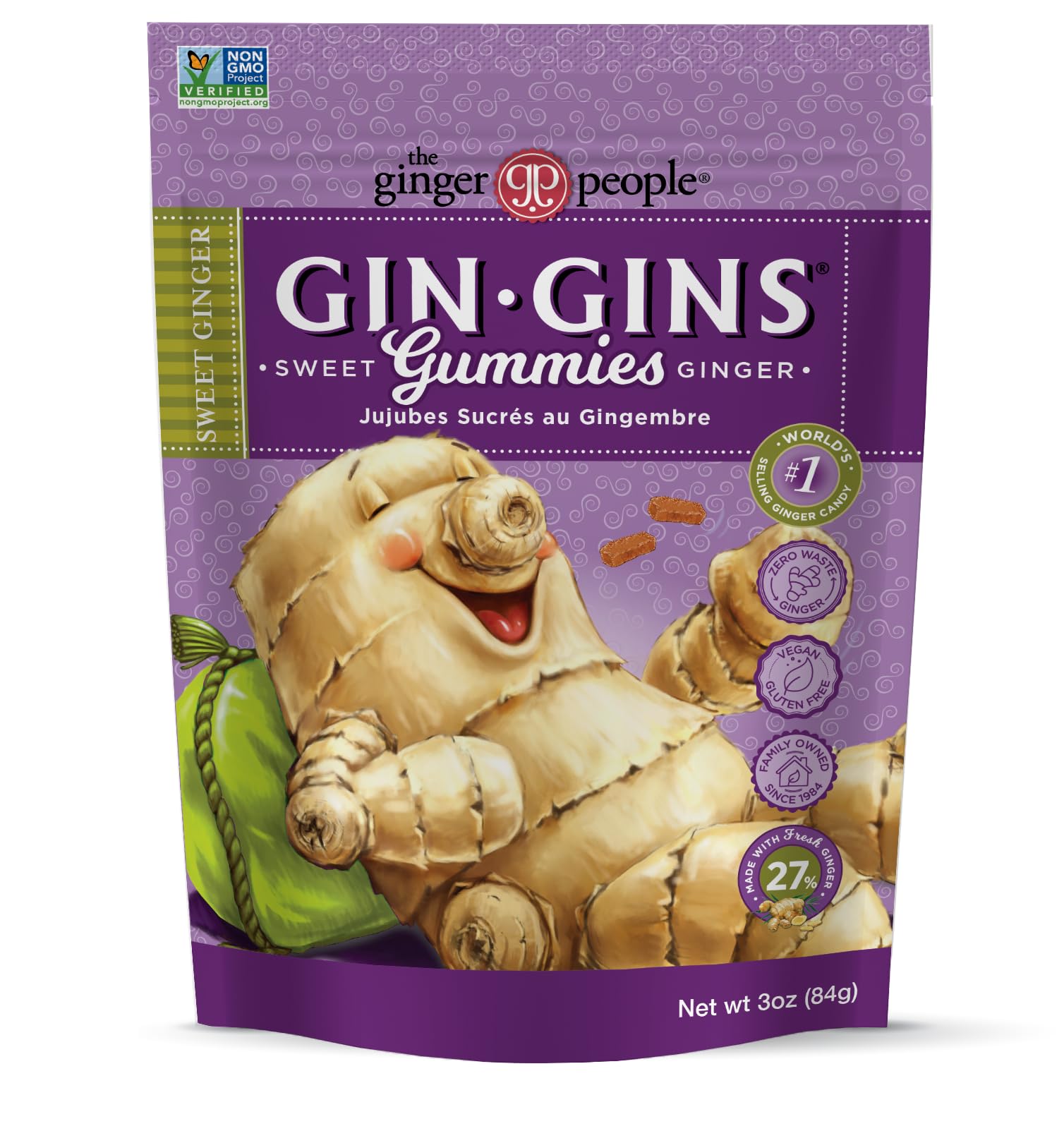 Amazon.com: GIN GINS Sweet Ginger Gummies by The Ginger People - Anti ...