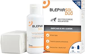 Blephasol Duo 100 ml Micellar Eyelid Cleansing Solution with 100 Lint ...