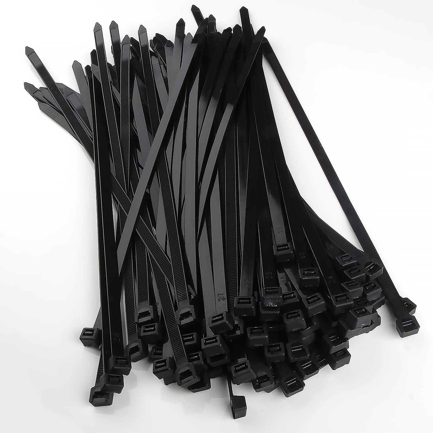 120 lbs Reusable Cable Ties 100 Pack, 200 mm x 7.6 mm Releasable Zip ...