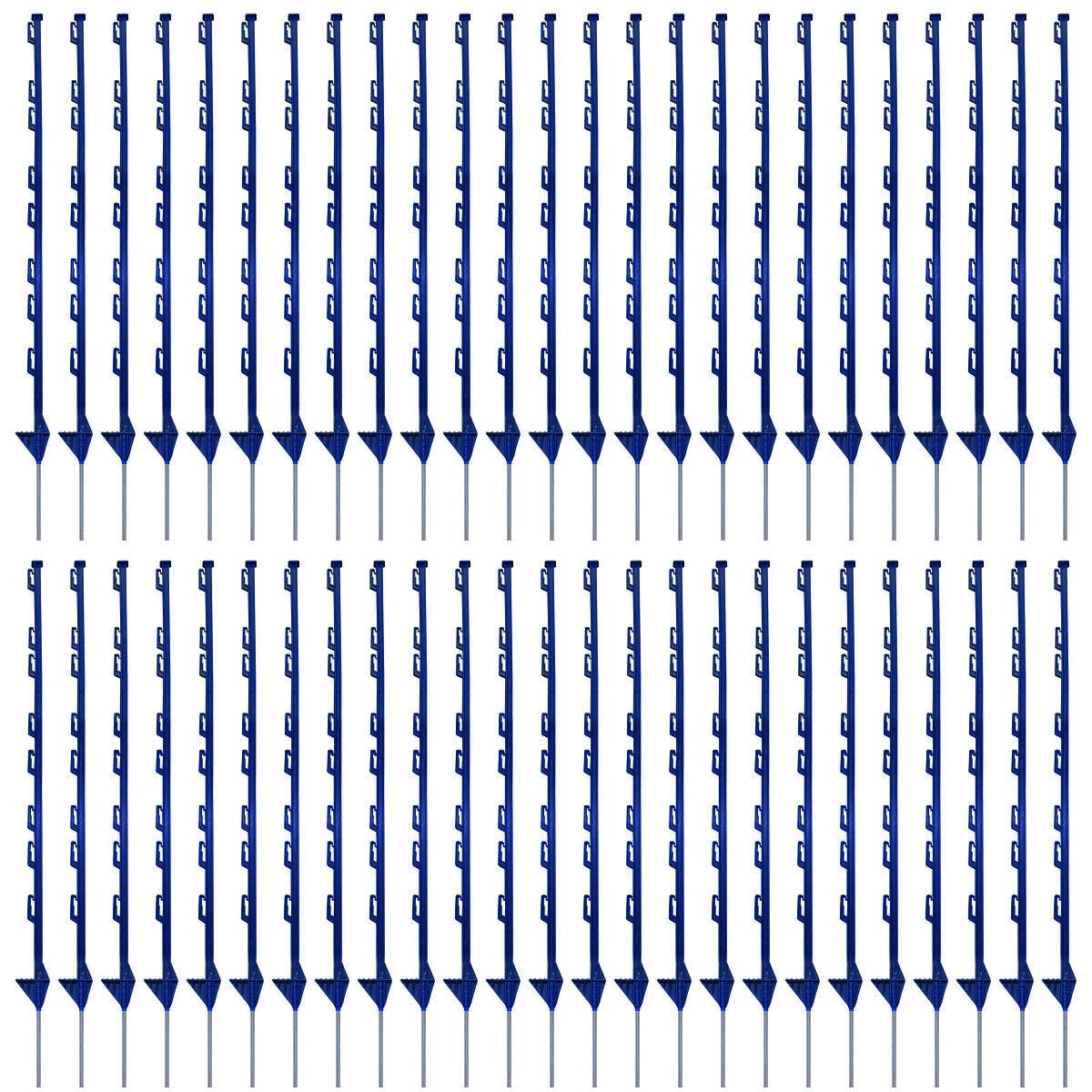 Buy Blue Plastic Fencing PINS 1m high Above Ground for Temporary ...
