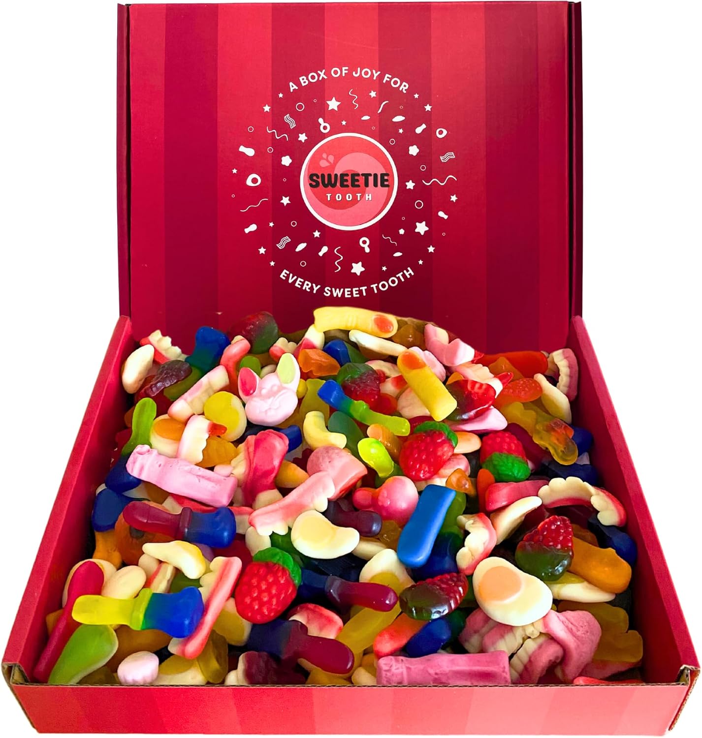 Sweetie Tooth Premium Jelly Pick & Mix 1kg Hamper Gift Box - Jelly Pick ...