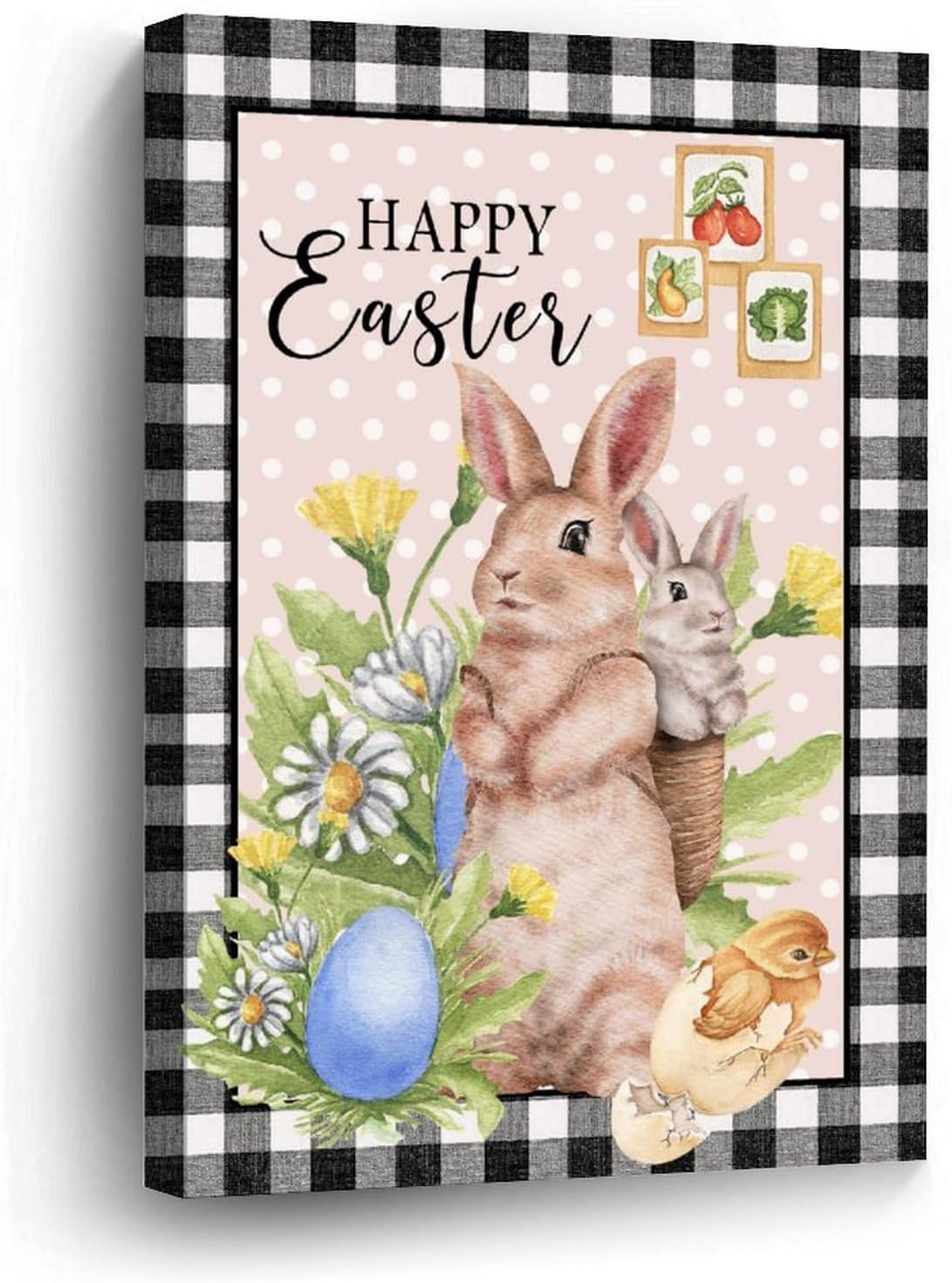 Amazon.com: Easter Day Canvas Print Pictures Artwork Decoration Black ...