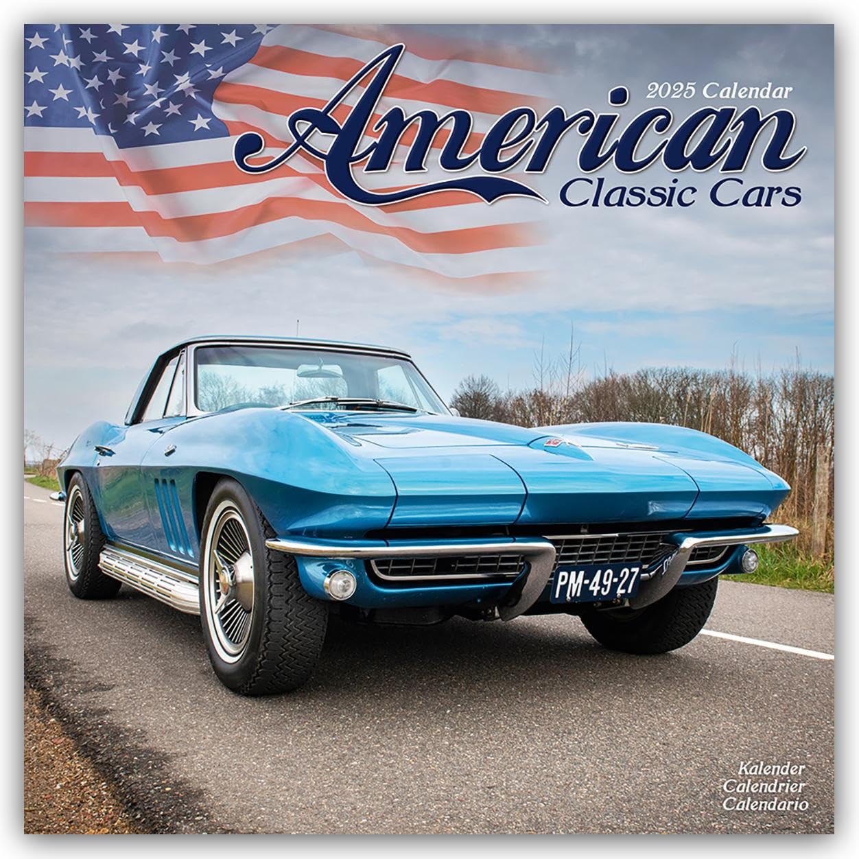 American Classic Cars 2025 Square Wall Calendar | Car, Classic Car ...