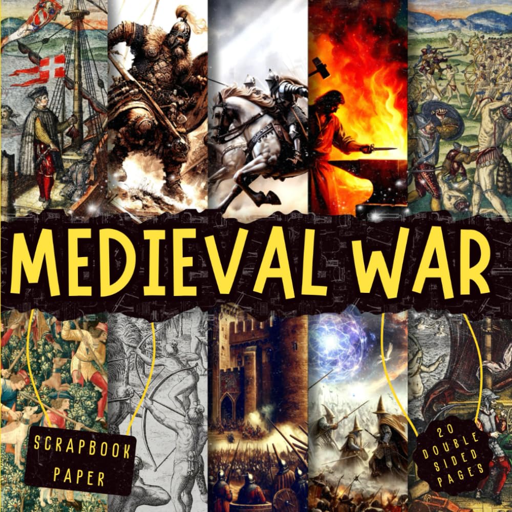 Scrapbook paper, Medieval war,20 Double Sided Sheets: Versatile ...