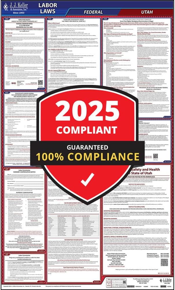 Amazon.com: 2025 Utah UT All-in-One Workplace Compliance & Labor Law ...