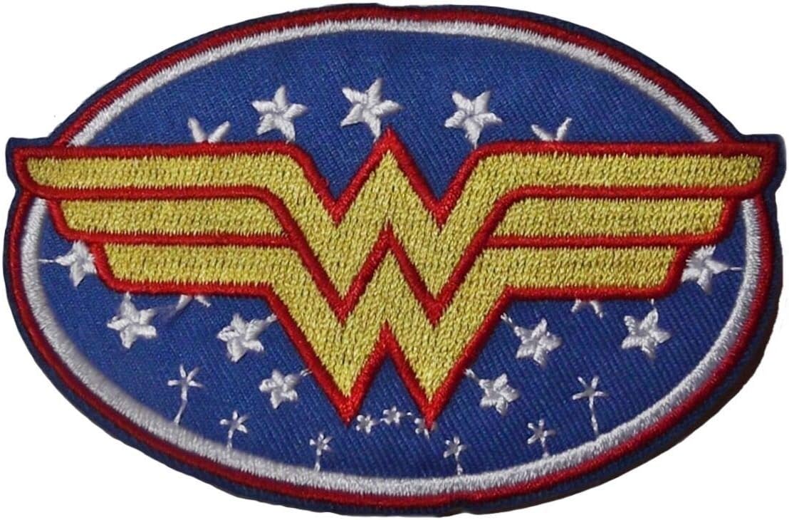 Amazon.com: Wonder Woman w/Stars Iron-on/Sew-on Embroidered Logo Patch