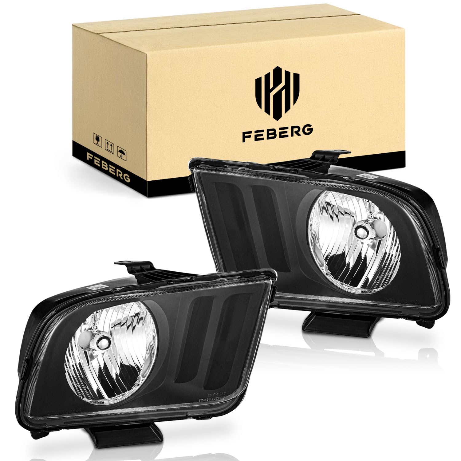 Amazon.com: FEBERG [OE Style Anti-Yellowing Headlights Assembly ...
