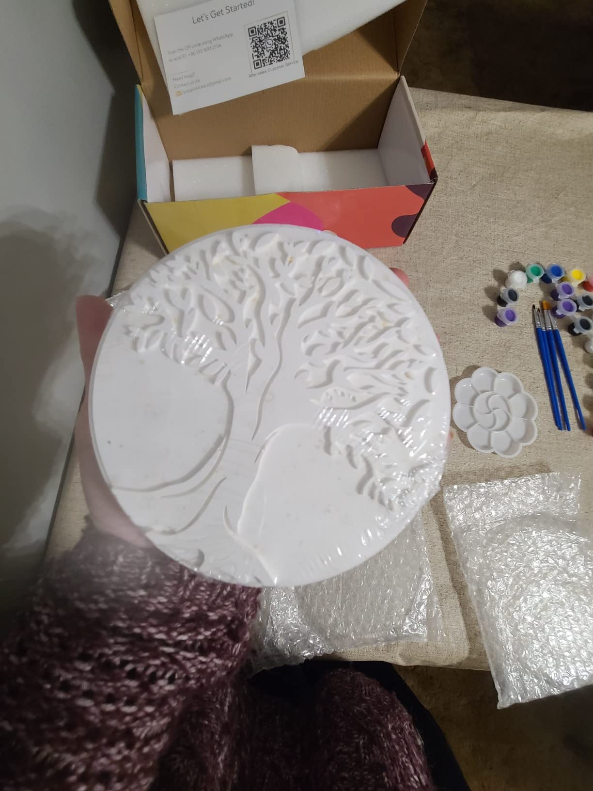 $7/mo - Finance Paint Your Own Stepping Stones, 5-Pack DIY Ceramic Painting Kit for Kids ...