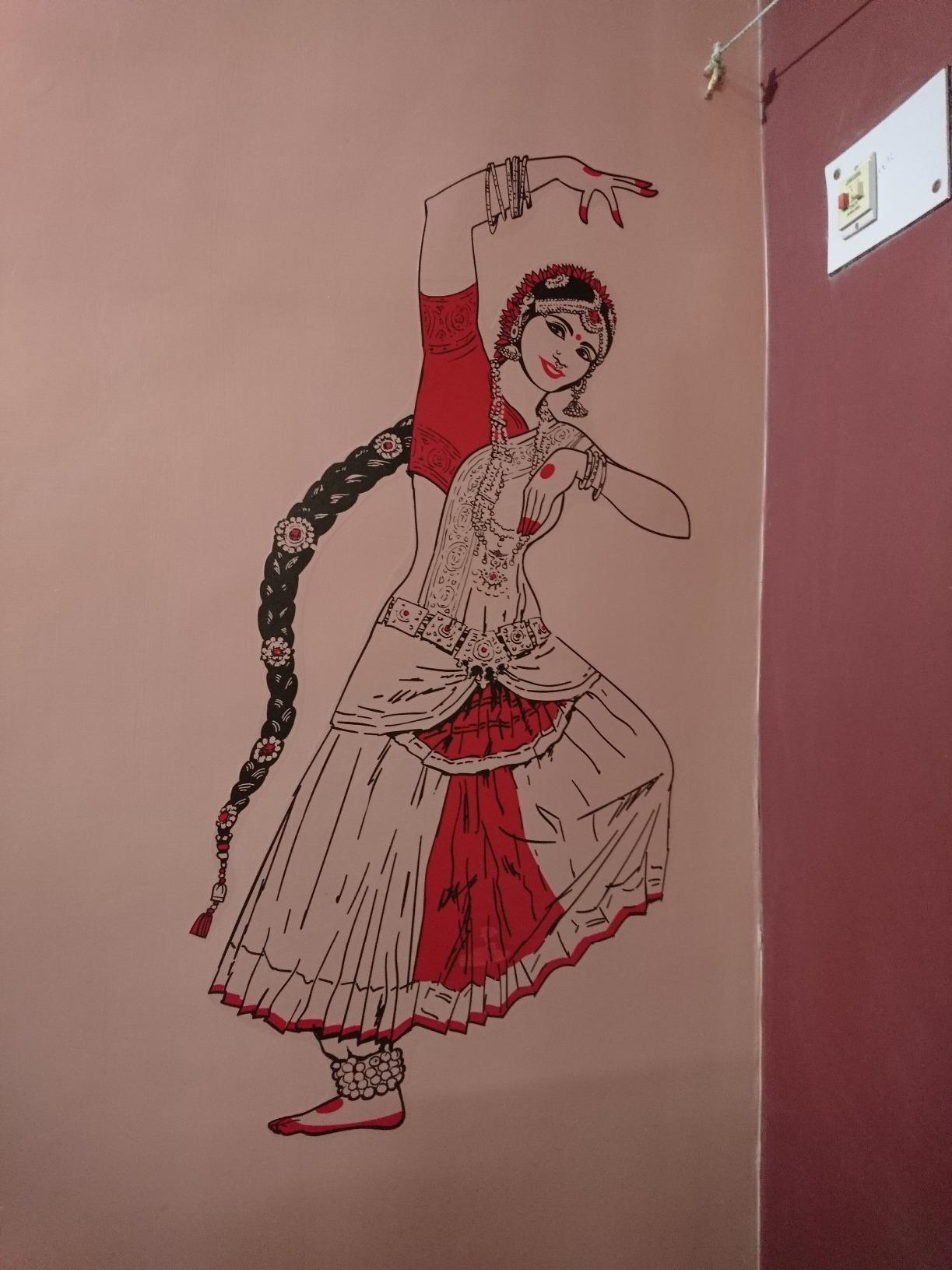 Buy rawpockets Classical Dance PVC Vinyl Matte Finish Wall Sticker ...