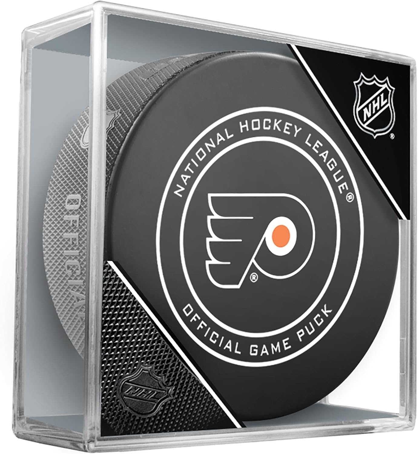 Amazon.com: Philadelphia Flyers Unsigned InGlasCo Official Game Puck ...