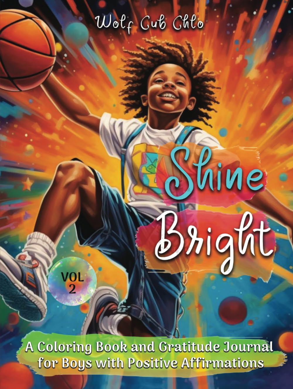 Shine Bright: A Black Boy Coloring Book and Gratitude Journal with ...