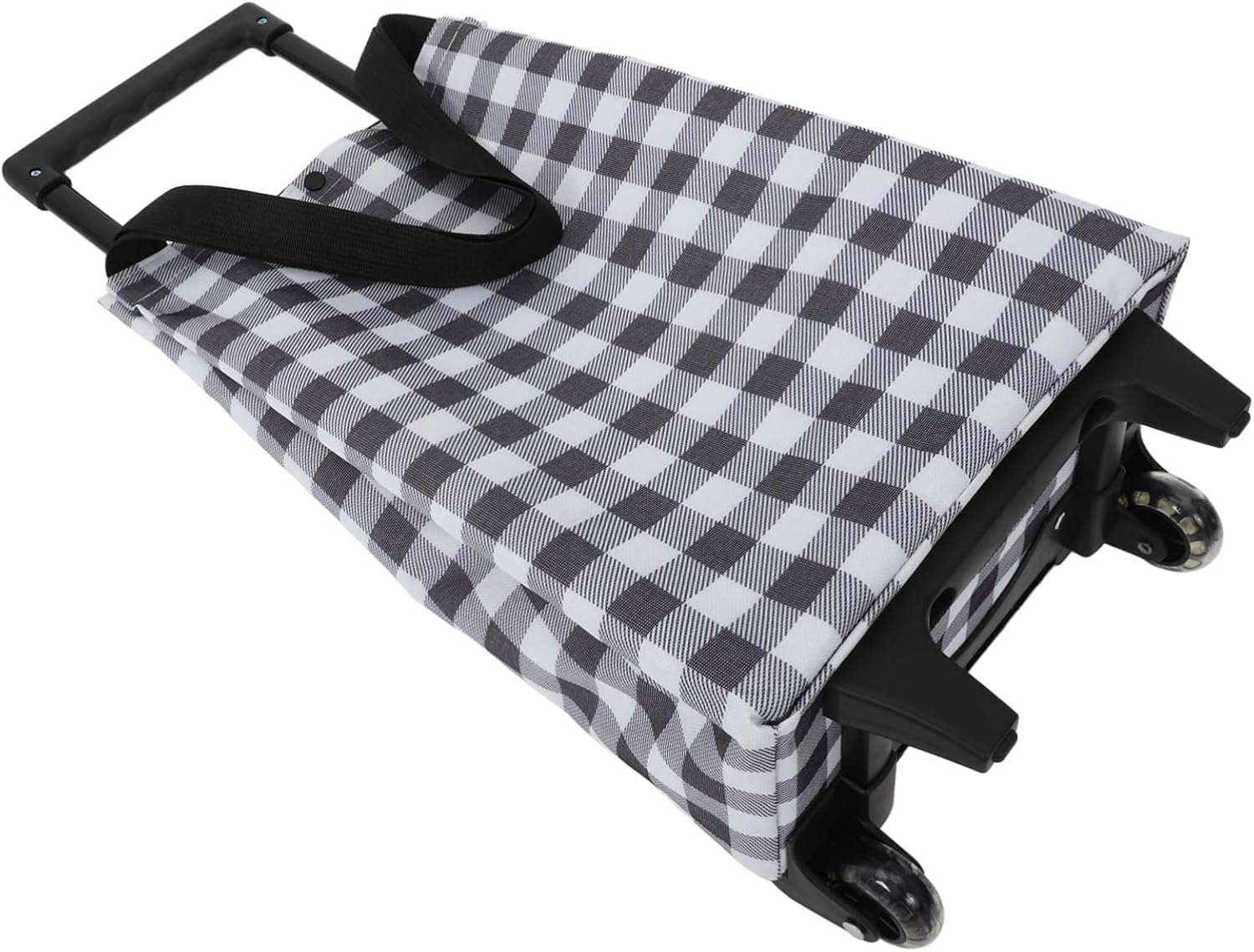 Amazon.com - PartyKindom Portable Grocery Cart Collapsible Shopping ...