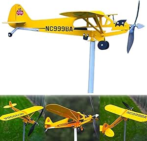Amazon.com : Piper J3 Cub Airplane Weathervane - 2024 New Airplane Wind ...