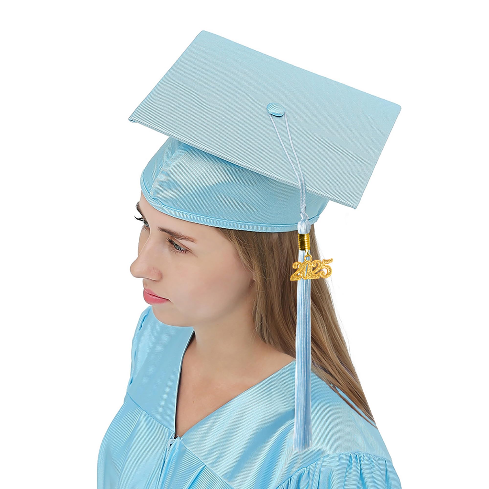 Snapklik.com : GraduationMall Shiny Graduation Cap And Gown