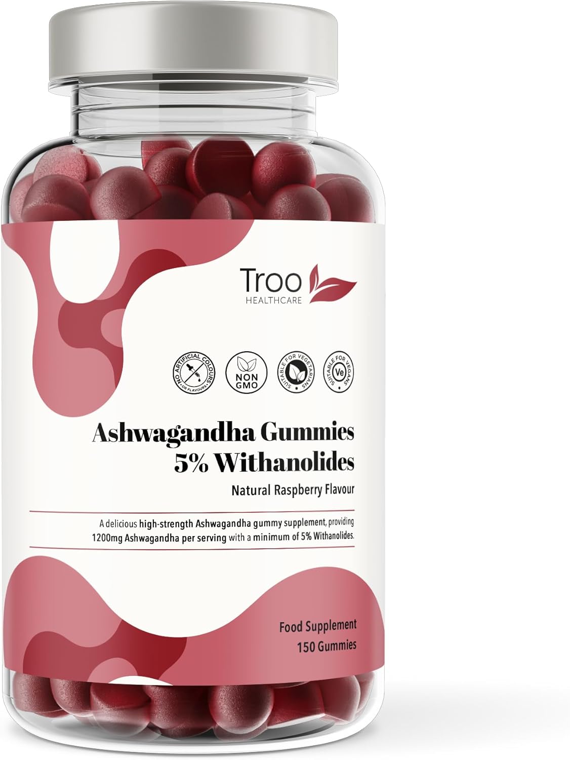 Troo Health Care Ashwagandha Gummies 1200mg - 150 Delicious Natural ...